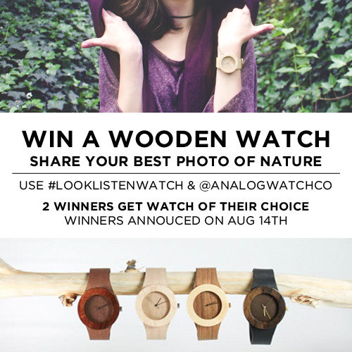 ENTER TO WIN A FREE WATCH – Analog Watch Co.
