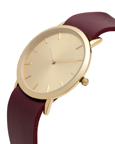 Analog Gold Classic Every Day Watch with Premium Leather – Analog Watch Co.